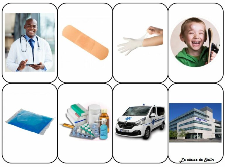 Jeux de langage et Porte-Vues Lexique « chez le docteur » – Classe de Selin