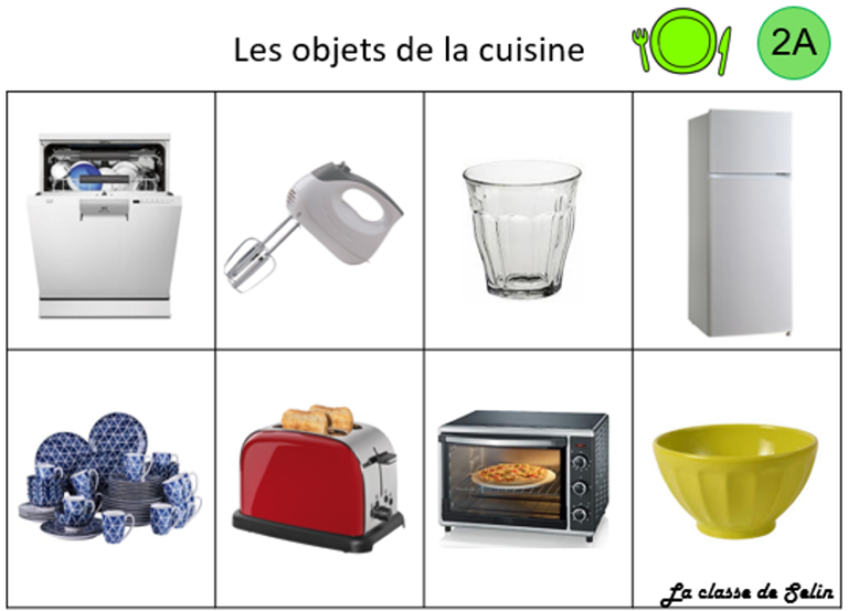 Jeux de langage sur les objets de la cuisine – Classe de Selin