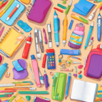 Le matériel scolaire en couleurs – Classe de Selin