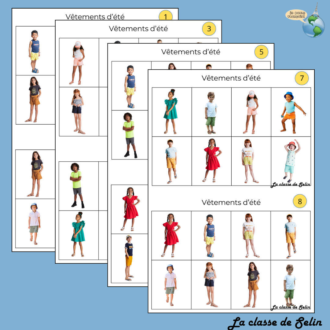 Les vêtements d’été – Classe de Selin