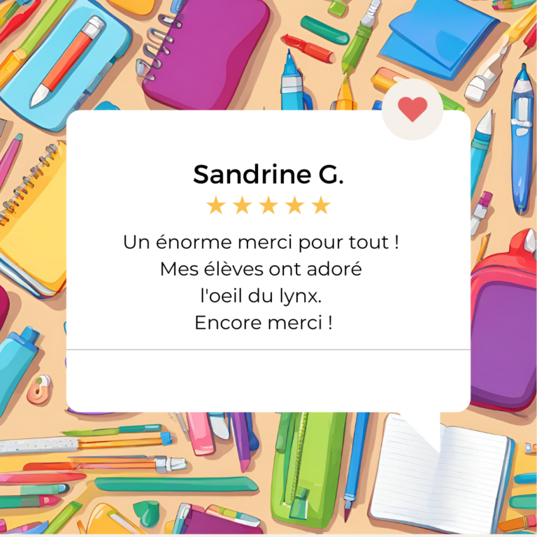 Le matériel scolaire en couleurs – Classe de Selin