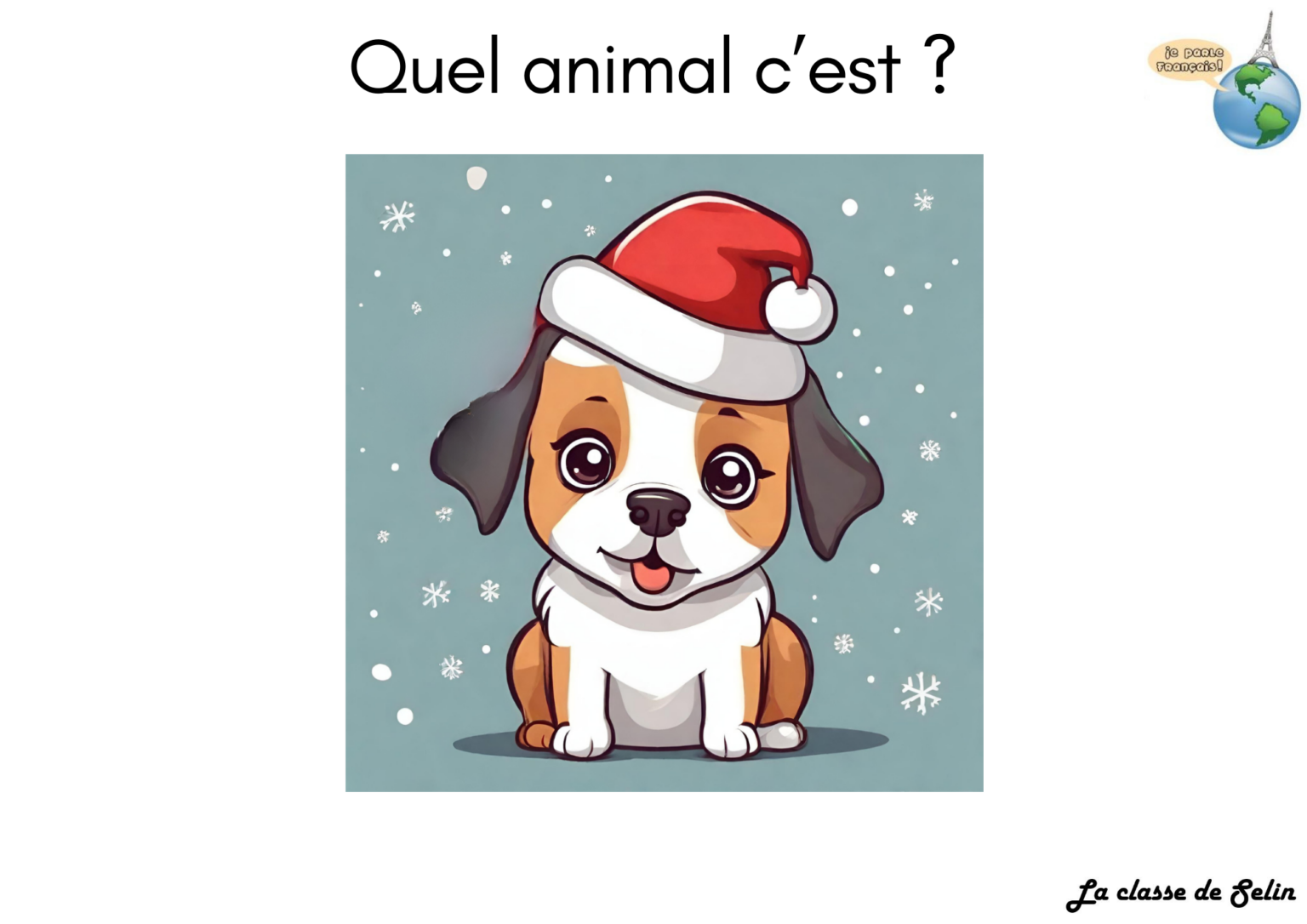 Les animaux de Noël – Classe de Selin